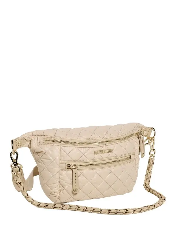 Mz Wallace Small Crosby Sling Bag - Buff