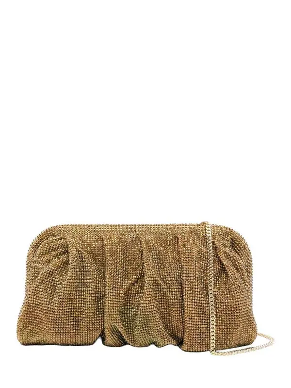 Benedetta Bruzziches Crystal Embellished Chain Tote - Gold