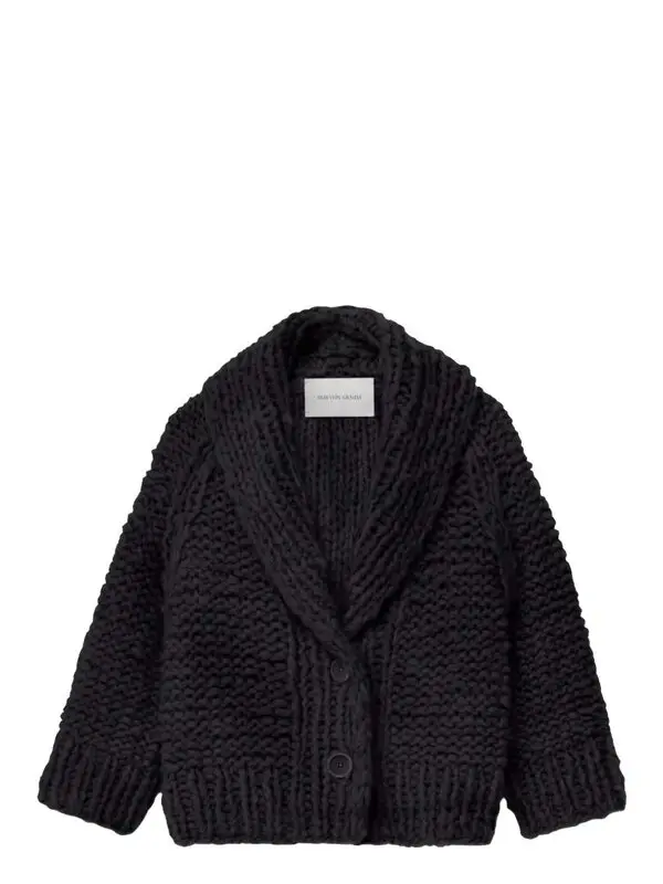 Iris Von Arnim Shawl-collar Buttoned Cardigan - Blue