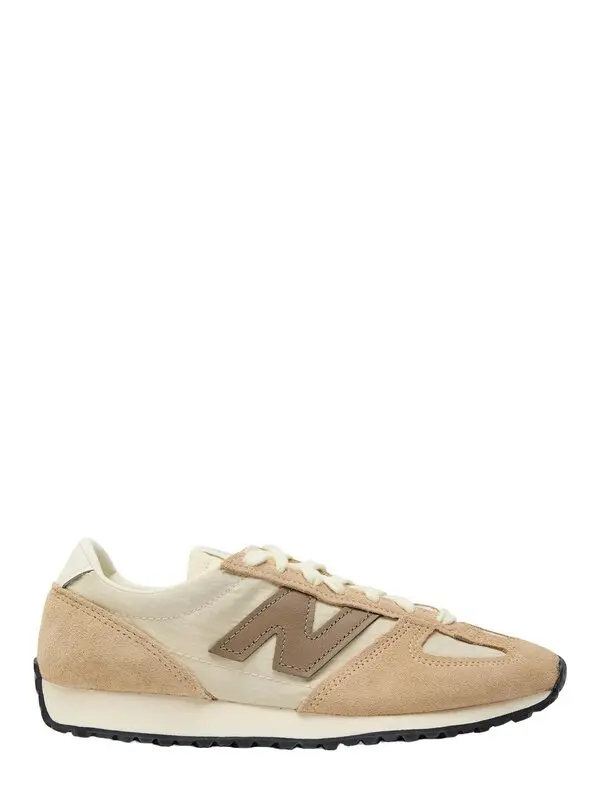 NEW BALANCE 471 Panelled Brushed Suede Sneakers - White
