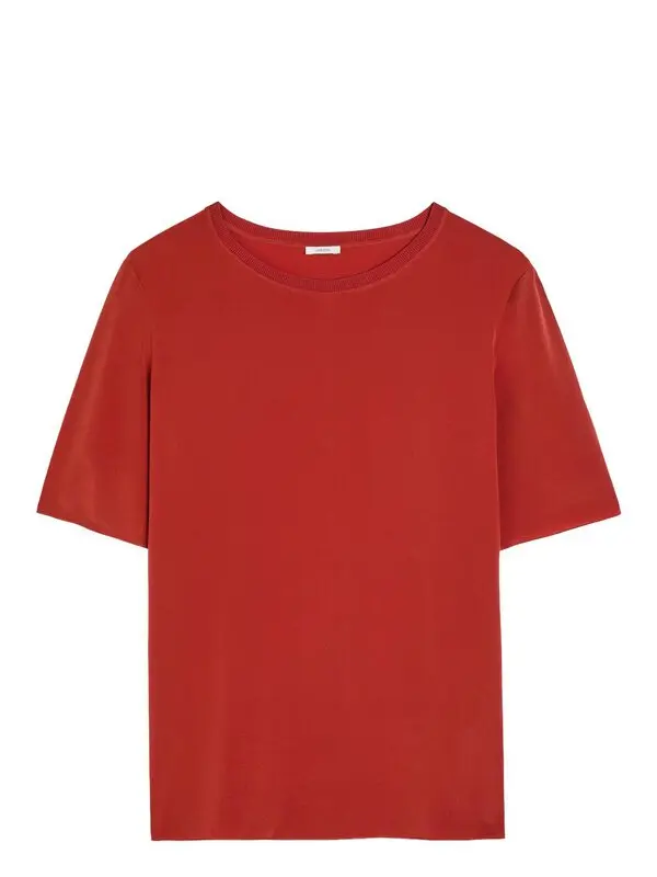 JOSEPH Rubin Silk T-shirt - Red