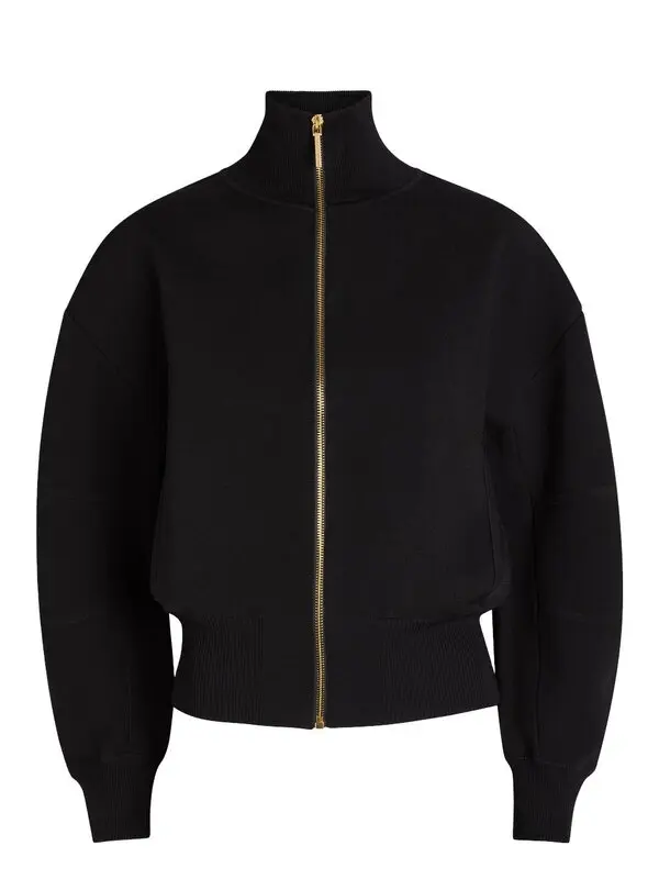 JOSEPH Sable Milano-knit Bomber Jacket - Black