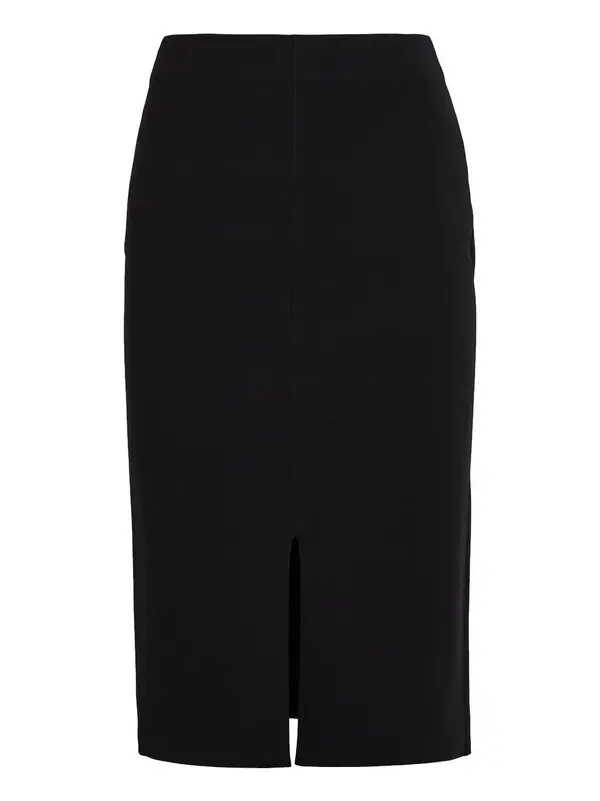 JOSEPH Safir Milano Knit Midi Skirt - Black