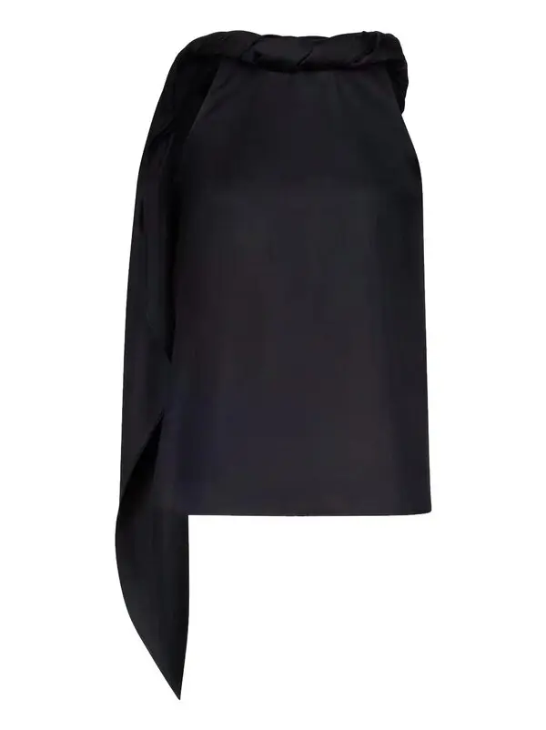 Loulou De Saison Scarf-detail Blouse - Black