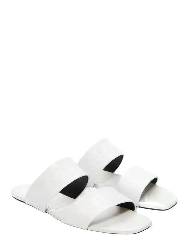 Loulou De Saison Jako Textured-effect Sandals - White