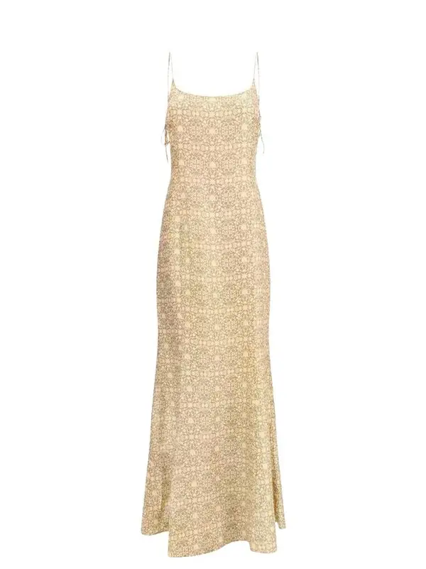 KRISTINA TI Floral-print Dress - Neutrals