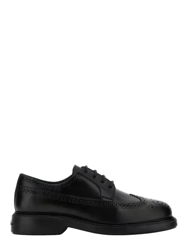 Hogan H704 Urbano Derby Shoes - Black