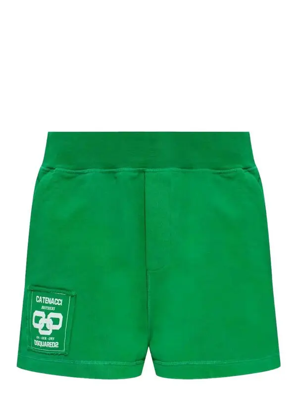 Dsquared2 Logo Patch Mini Shorts - Green