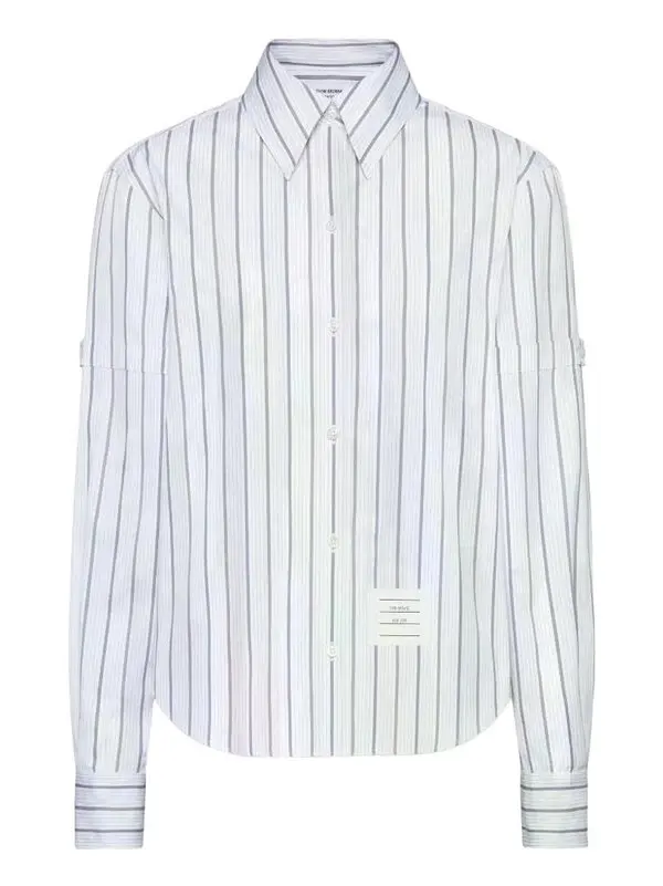 Thom Browne Striped Armband Shirt - White