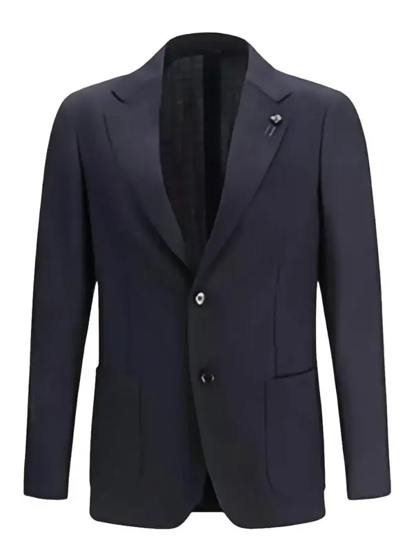 LARDINI Three-button Blazer - Blue