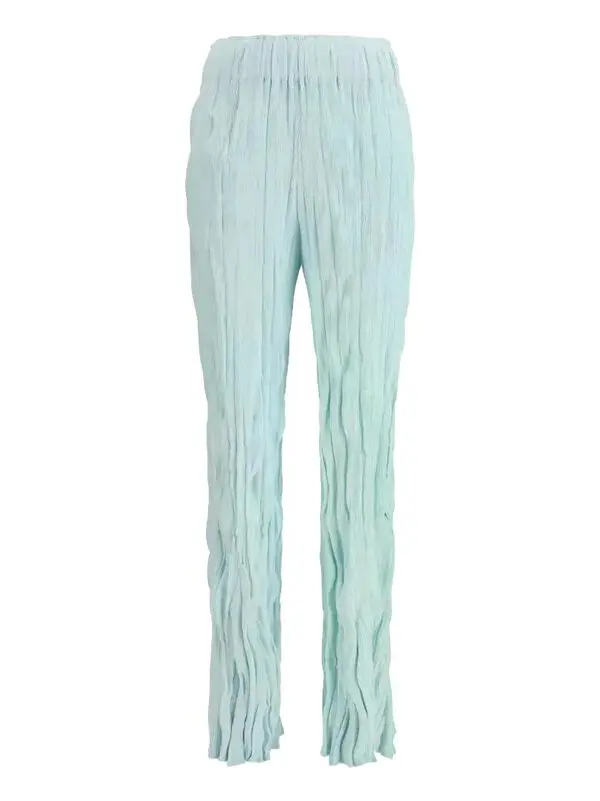 GONGDID DESIGN Wavy Crinkled Trousers - Blue