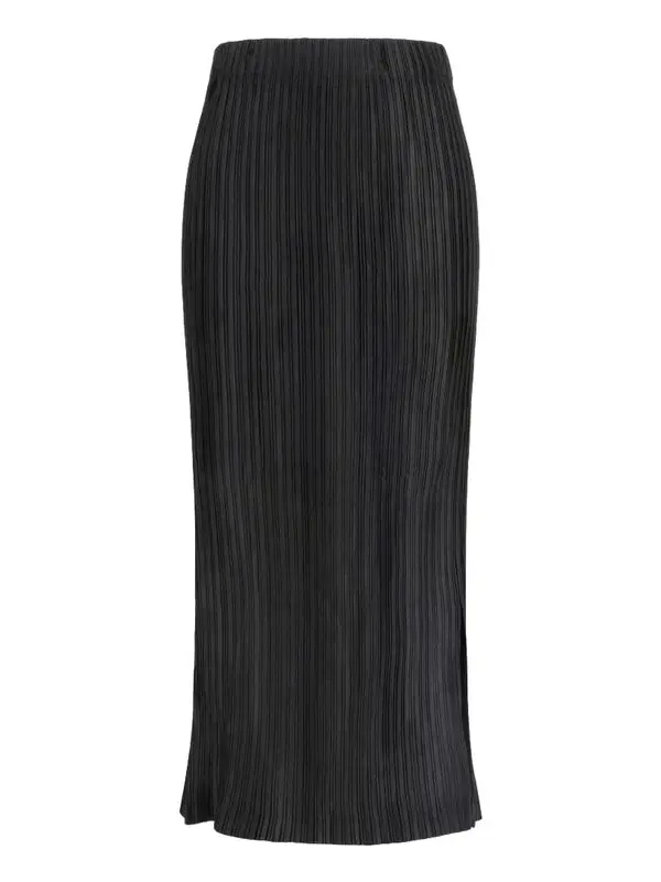 GONGDID DESIGN Pleated Midi Skirt - Black