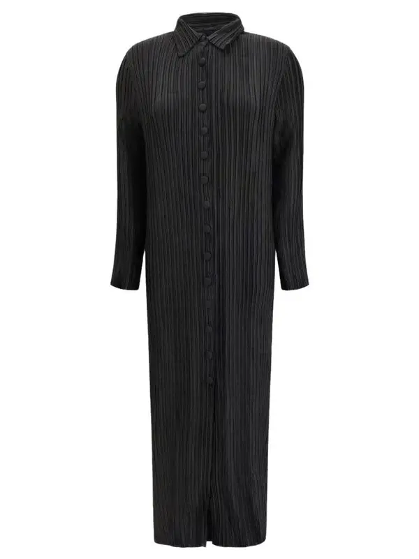 GONGDID DESIGN Buttoned Maxi Dress - Black