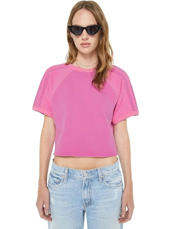 MOTHER The Half Cut Square T-shirt - Purple