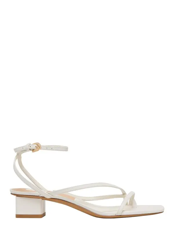 DOLCEVITA Karlos Wide Strappy Sandals - True White Leather