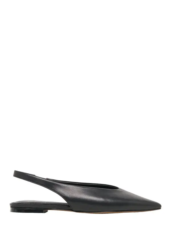 DOLCEVITA Kendle Slingback Flats - Black Leather