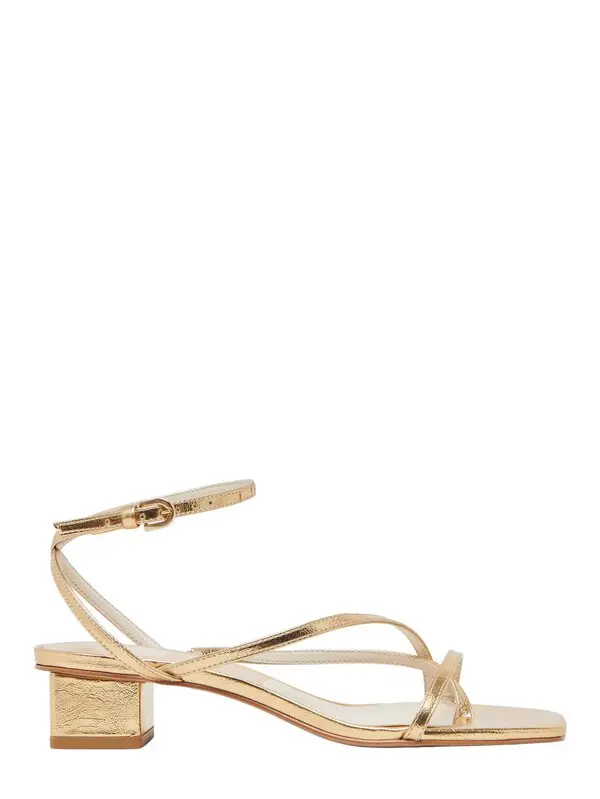 DOLCEVITA Karlos Wide Sandals - Gold Metallic Stella
