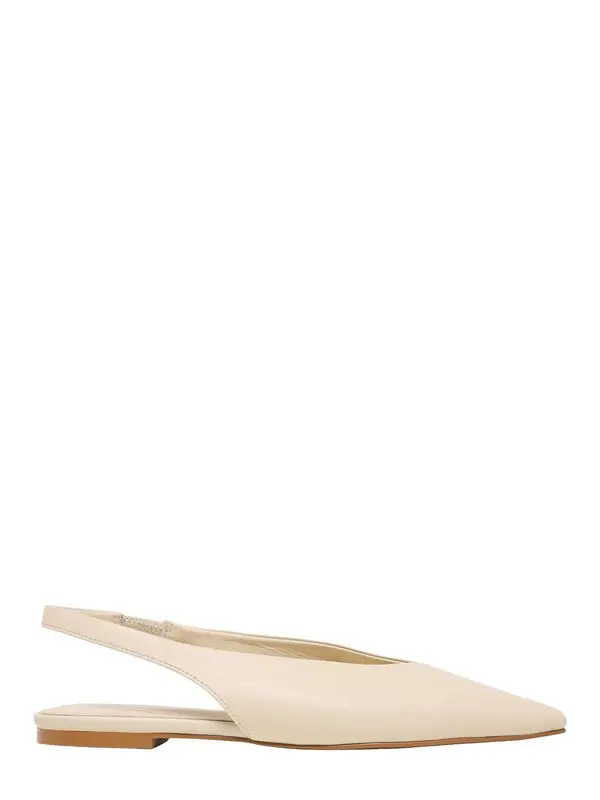 DOLCEVITA Kendle Slingback Flats - White Leather
