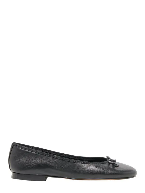 DOLCEVITA Ritla Wide Ballet Flat - Black Leather