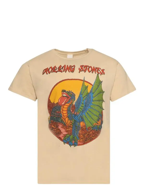 MadeWorn Rolling Stones Tee Sun Bleach - Yellow