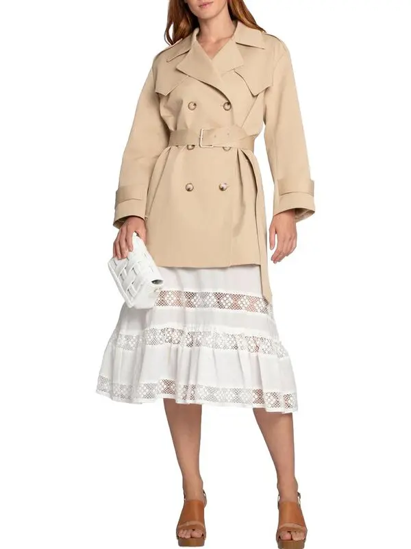 BELLE & BLOOM Whispers Of Verona Trench Coat - Light Camel