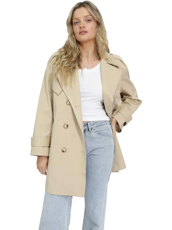BELLE & BLOOM Whispers Of Verona Trench Coat - Light Camel