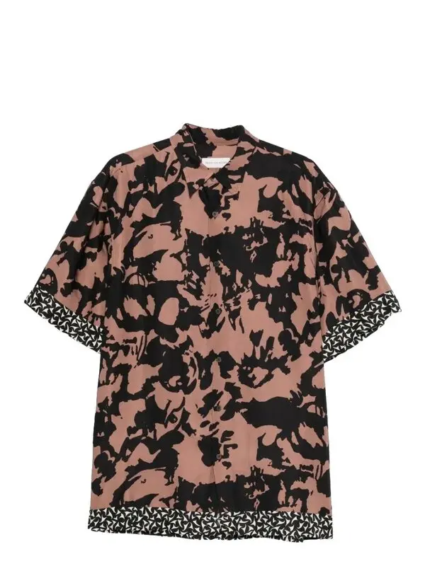 Dries Van Noten Cassidye' Short Sleeves Print Shirt - Pink