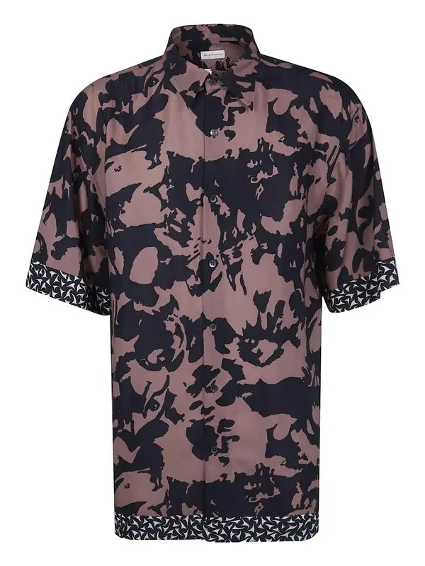 Dries Van Noten Cassidye' Short Sleeves Print Shirt - Pink