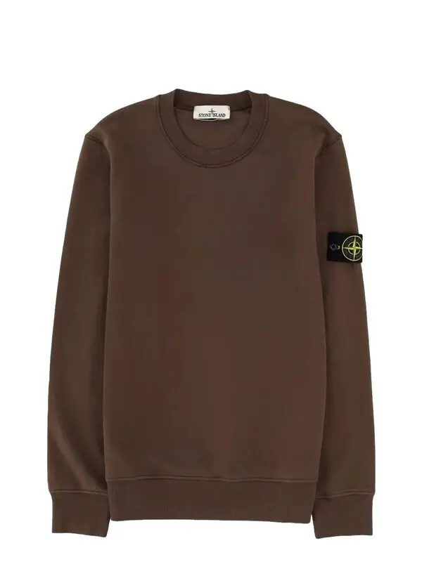 Stone Island Round Neck Sweatshirt - Brown