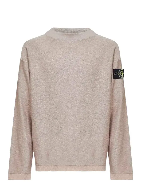 Stone Island Classic Crew Neck Sweater - Beige