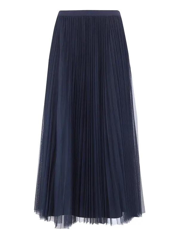 Fabiana Filippi Midi Pleated Skirt - Blue