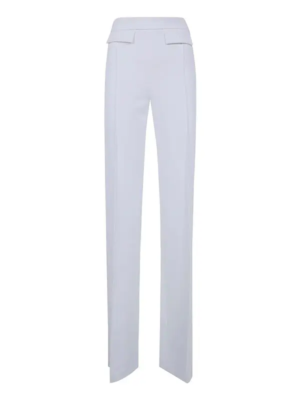 Elisabetta Franchi Essential Wide-leg Trousers - White