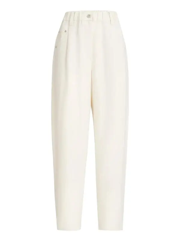 Brunello Cucinelli Straight Trousers - White