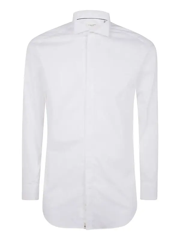 TINTORIA MATTEI 954 Wing Collar Shirt - White