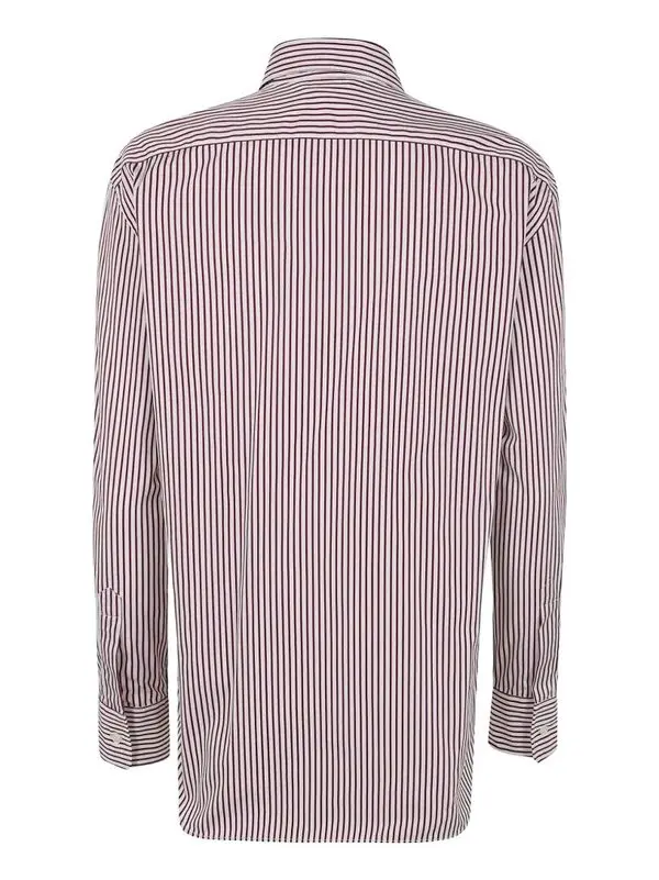 Aspesi Classic Striped Shirt - Red