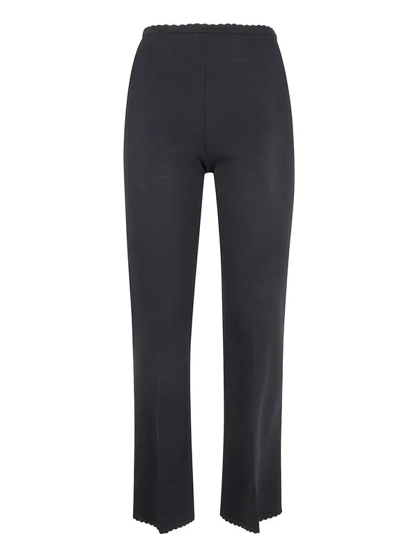 TWINSET Flared Trousers - Black