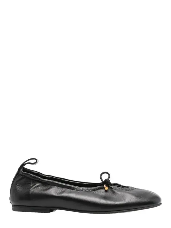 ALOHAS Rosalind Leather Ballet Flats - Black