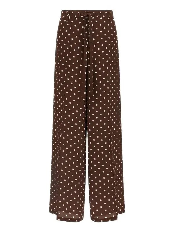 P.a.r.o.s.h Wide Leg Trousers - Brown
