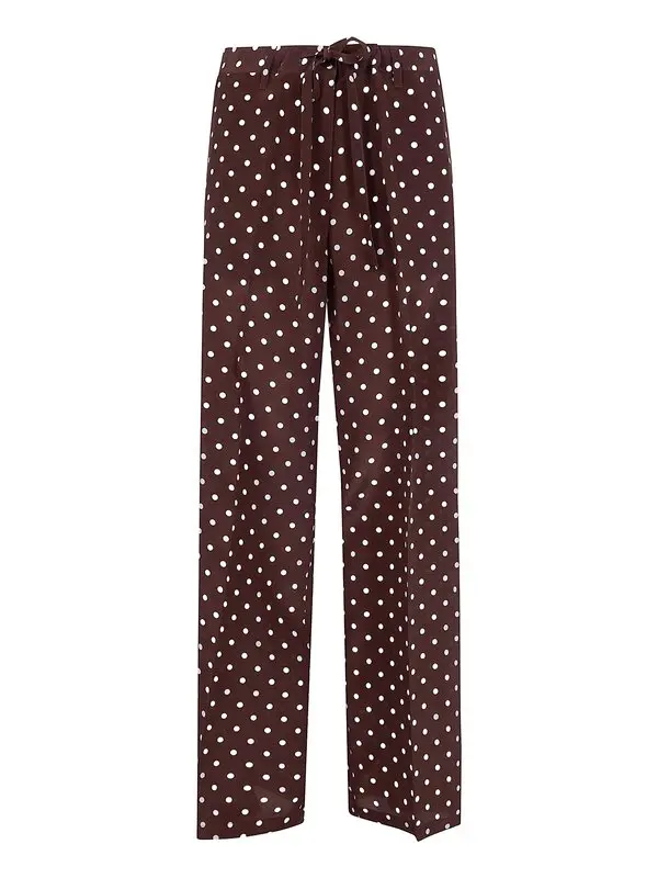 P.a.r.o.s.h Wide Leg Trousers - Brown