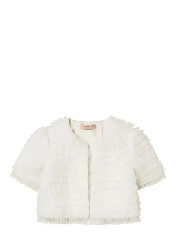 TWINSET Cropped Jacket - White