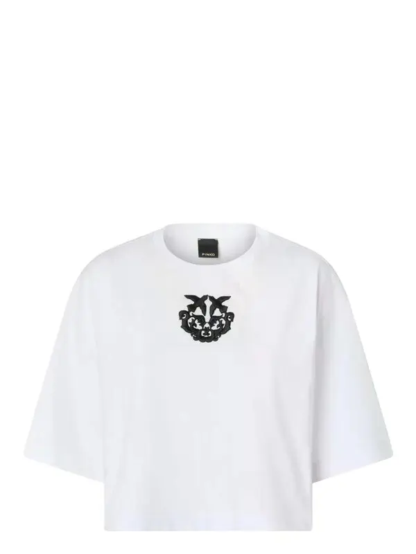 Pinko Logo-detail Short-sleeve T-shirt - White