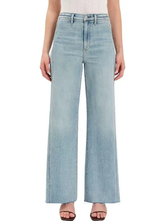 DAZE Far Out High-waist Wide-leg Jeans - Hot Streak