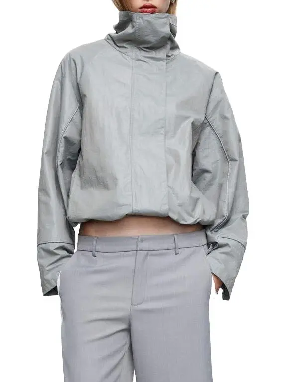 Lioness Shoreline Windbreaker Jacket - Silver