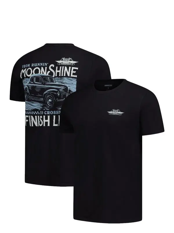 CHECKERED FLAG Sports Nascar 2-spot Moonshine Finish Line Tee - Black