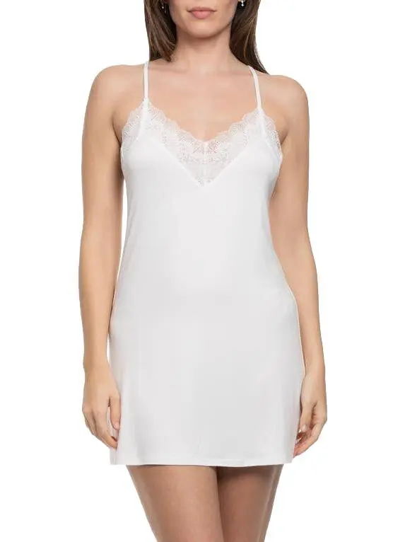 IN BLOOM BY JONQUIL Sevilla Lace Trim Chemise - Ivory