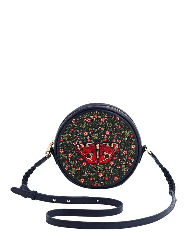 FABLE ENGLAND Chloe Admiral Circle Purse - Navy