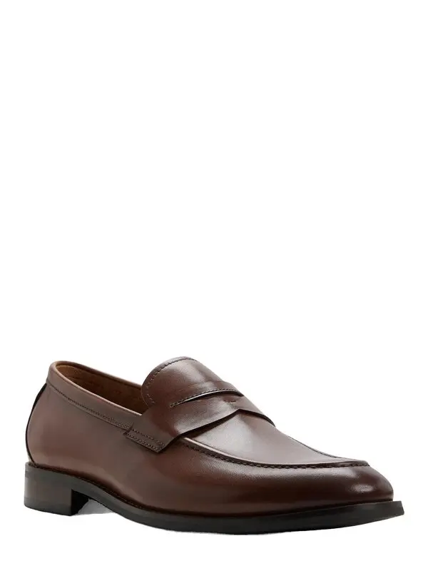 Brooks Brothers Glenrock Apron Toe Penny Loafer - Cognac