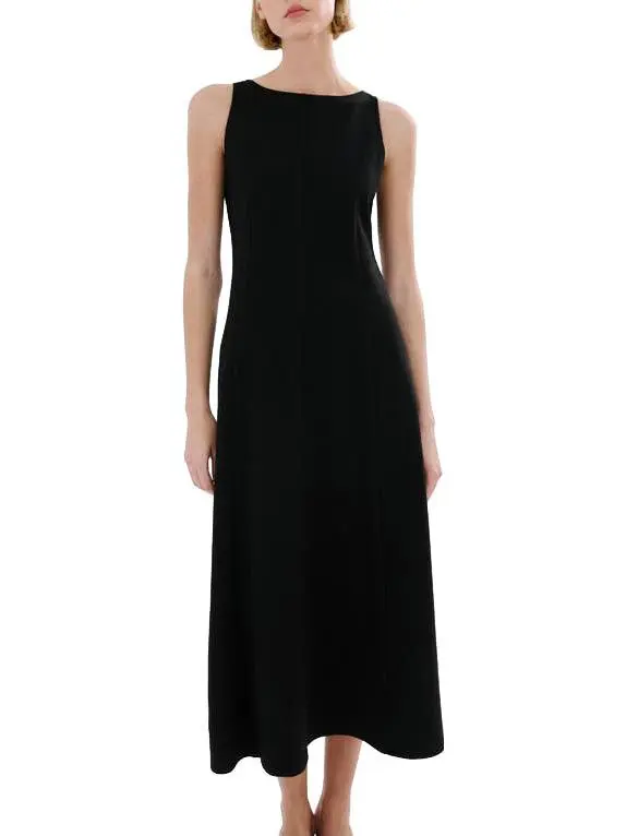 Mango Sleeveless Midi Dress - Black