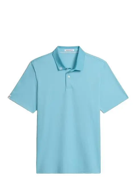 ASHWORTH GOLF 2bar Solid Polo - Atlantis