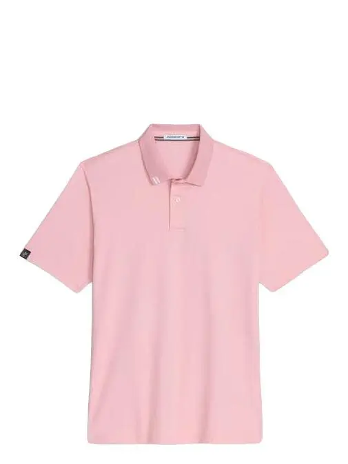 ASHWORTH GOLF 2bar Solid Polo - Blush